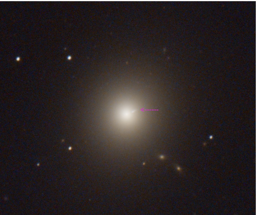 Messier 87, ein schwarzes Loch und ein Jet – Meine kleinen Sternenkarten